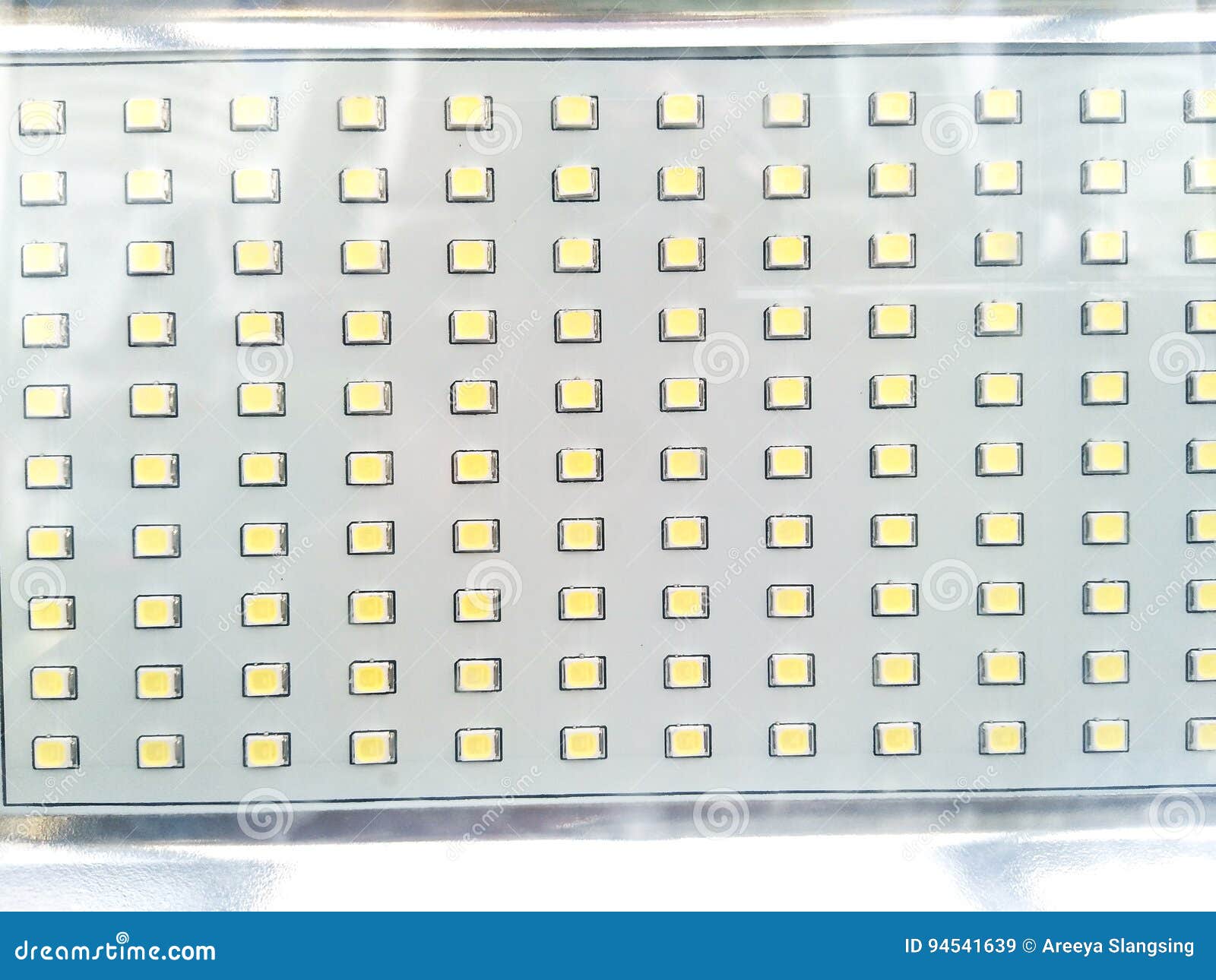 Row of LEDs Installed on High Power Spot Light Stock Image - Image of ...