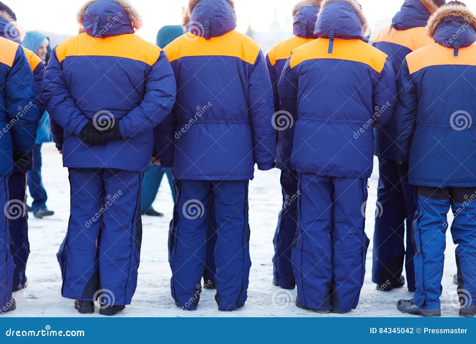 Row of lifeguards editorial photography. Image of rescueteam - 84345042