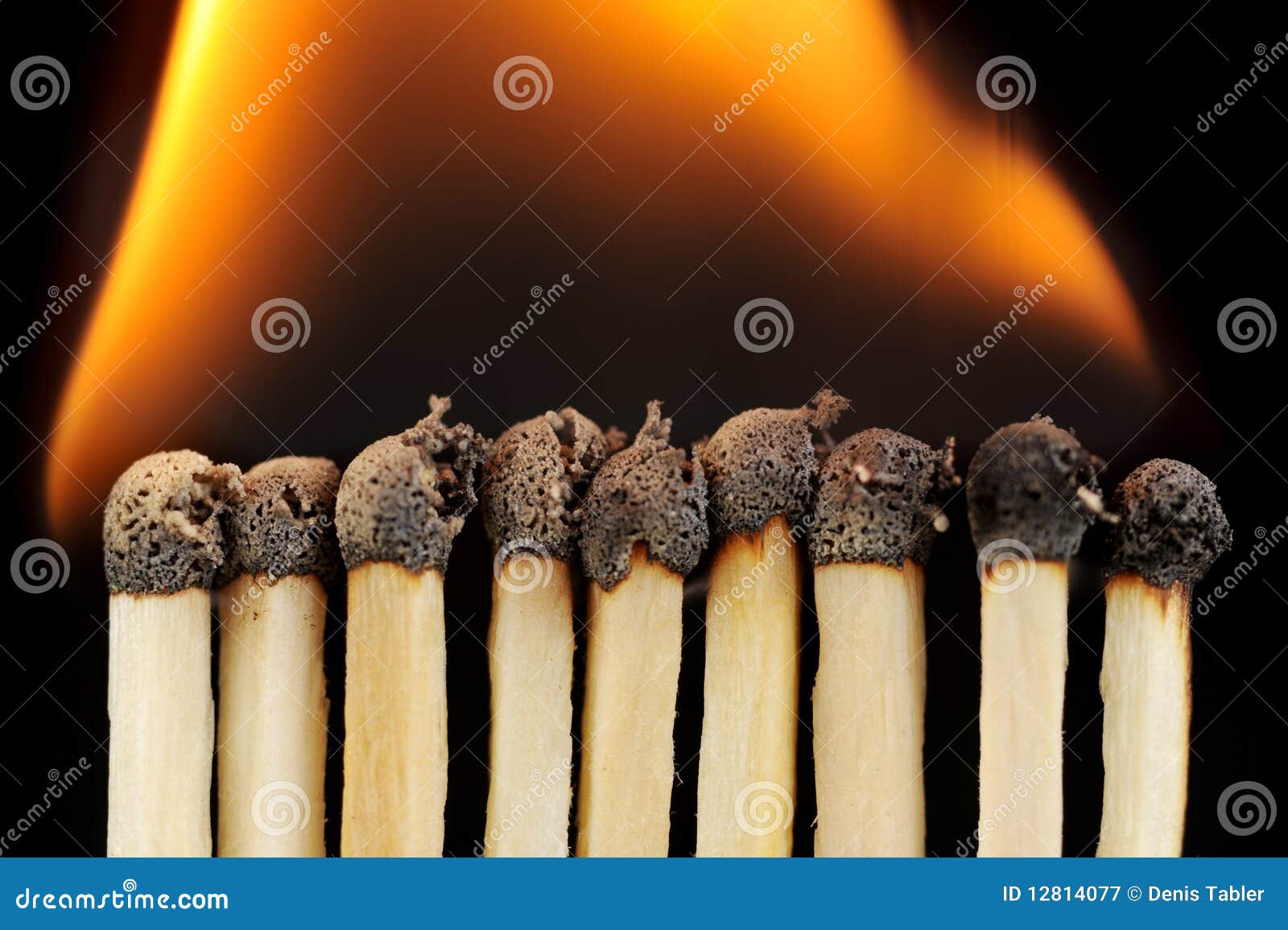 Row of matches stock image. Image of fire, black, stick - 12814077