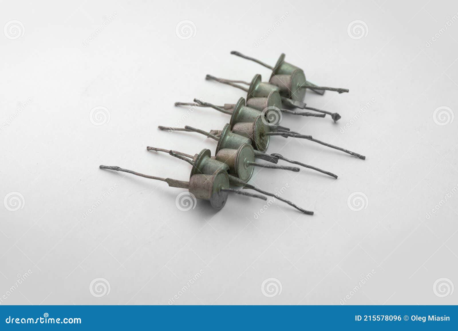 Rectifier Diodes Heap. Vintage Electronic Components Of Old Circuits ...