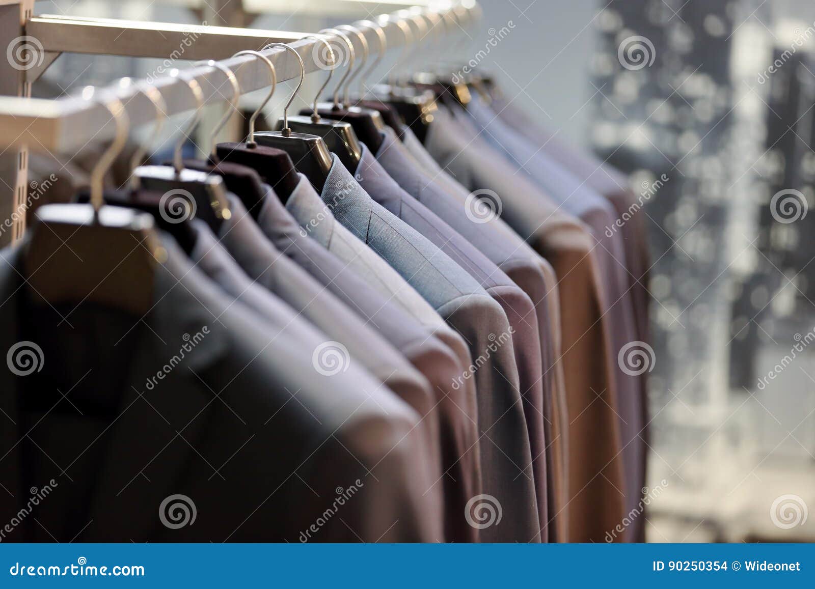Row of Men`s Suits Hanging on Hanger Stock Photo - Image of luxury ...