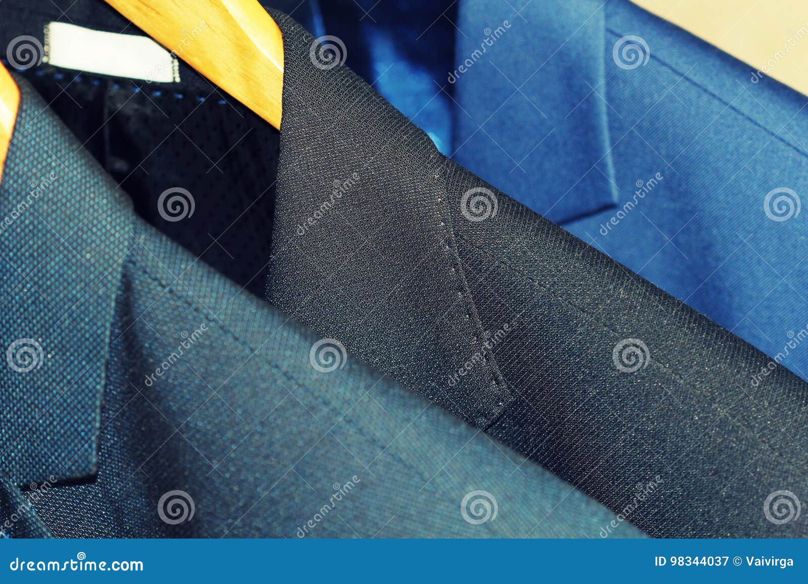 Row of Men`s Suits Hanging on Rack Stock Image - Image of fashion ...