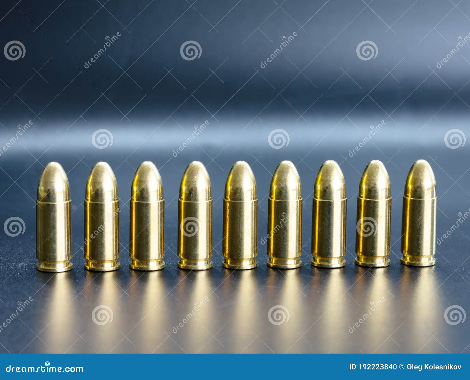 Pistol Bullets, Handgun And Handcuffs. Stock Photography ...