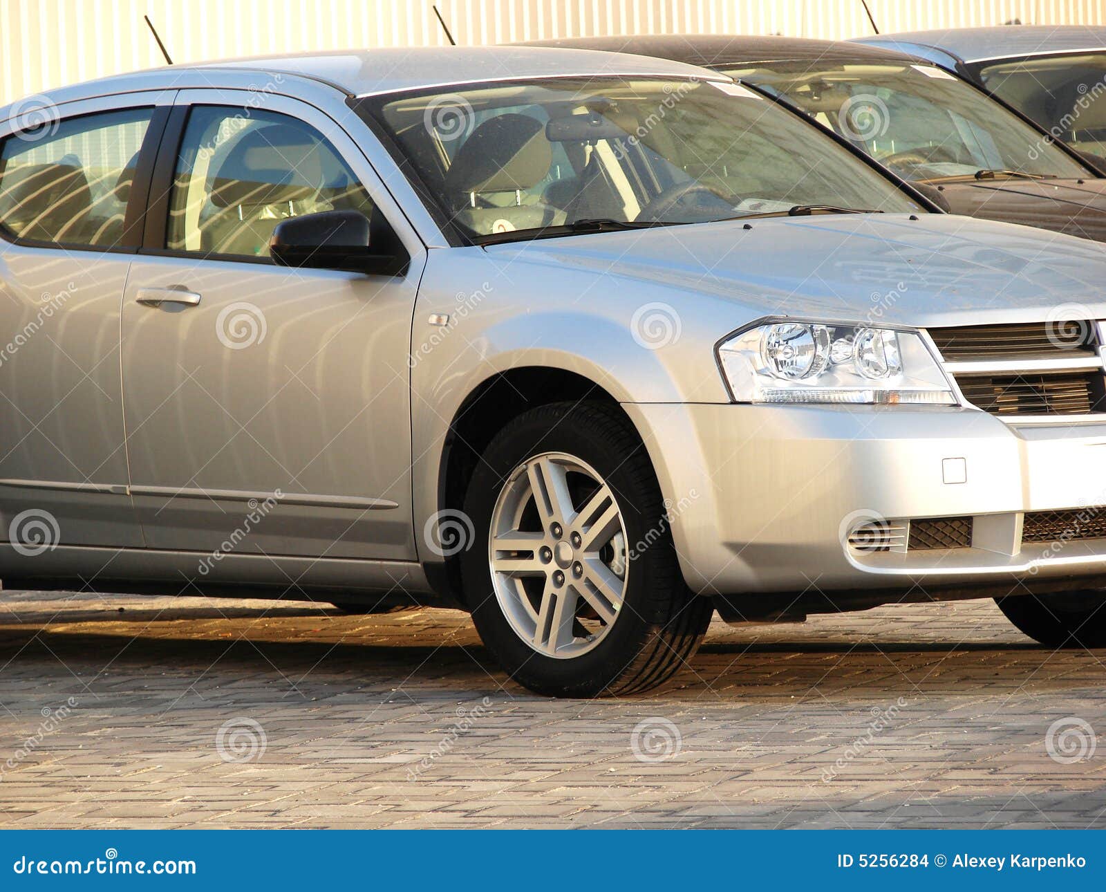 Row of Modern Style Design Cars Stock Photo - Image of metallic ...