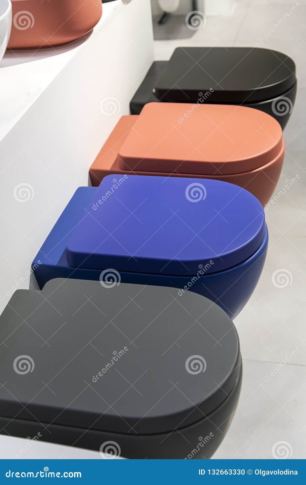 Colored Toilet Icon. Simple Sign Of WC. Men And Women WC Sign For ...