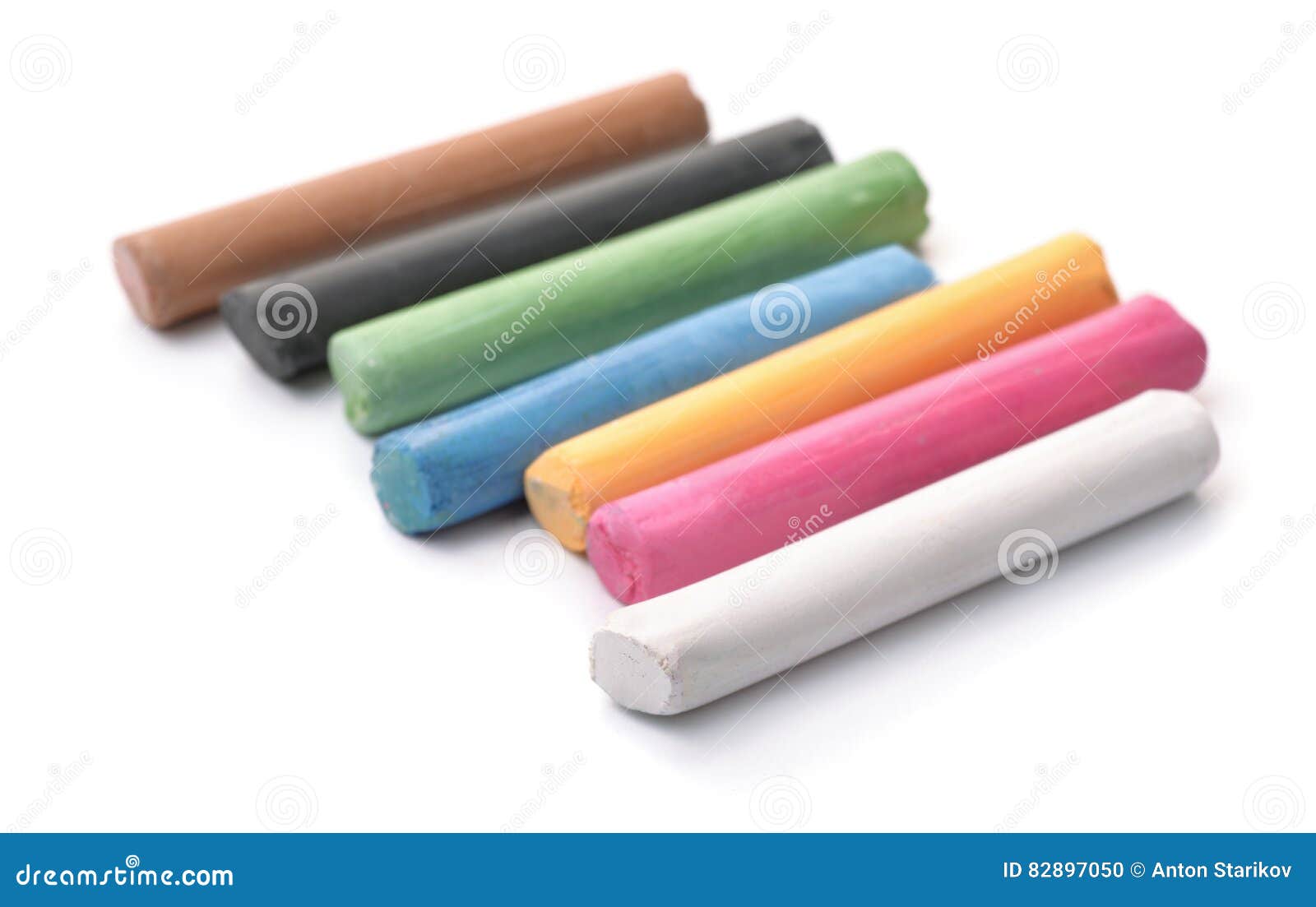 Row of oil pastel sticks stock photo. Image of chalk - 82897050