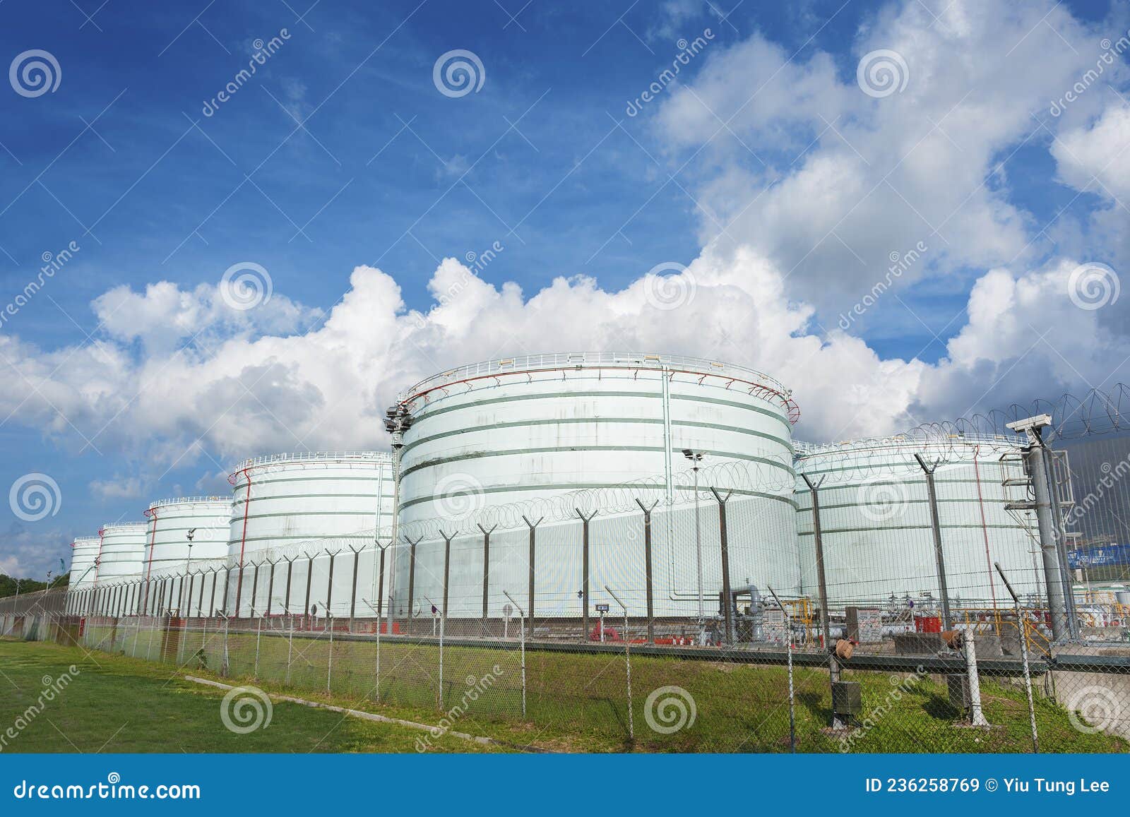 Oil tank in factory stock image. Image of plant, steel - 236258769