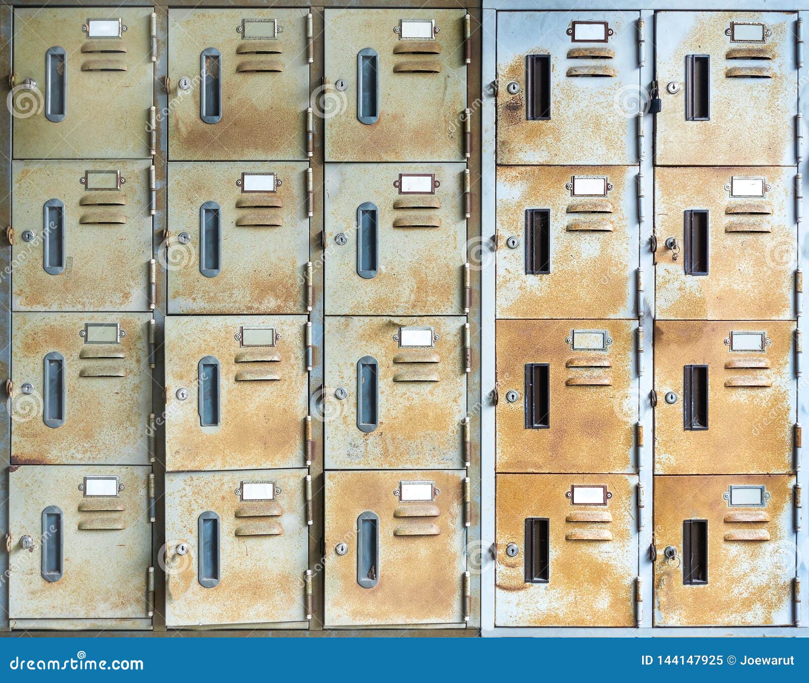 Rusty school cabinet stock image. Image of school, aged - 144147925