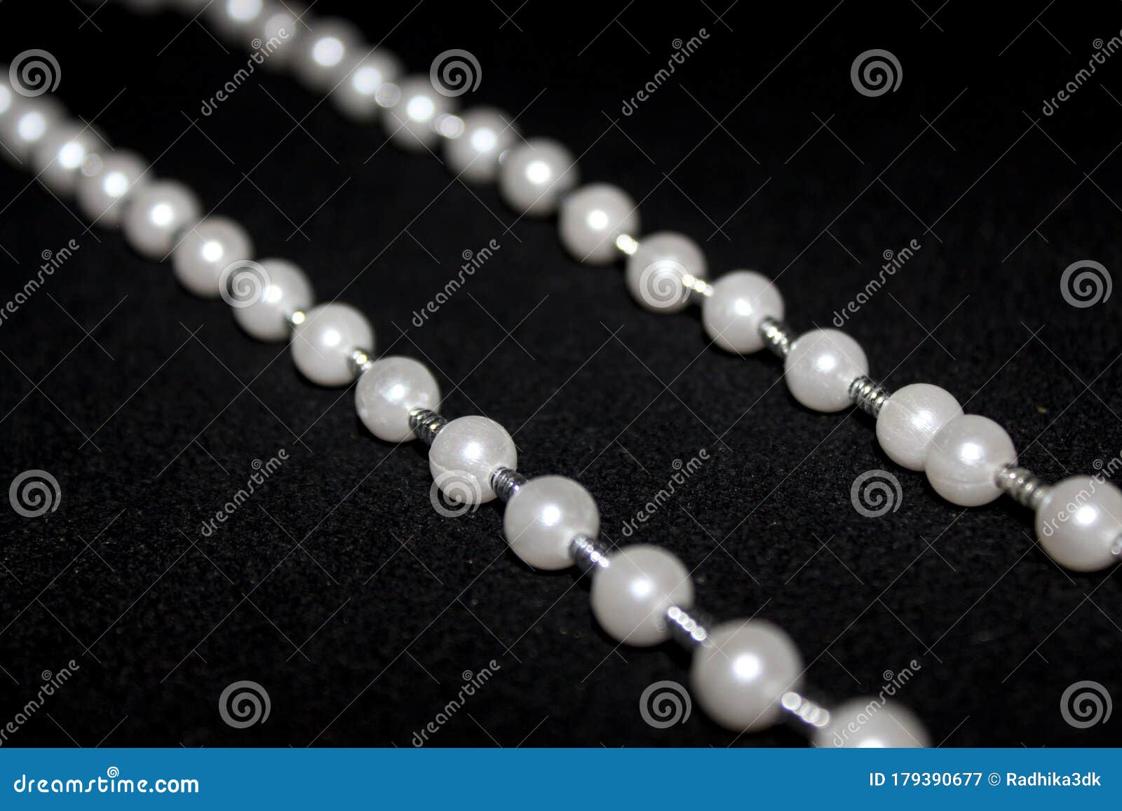 Row of Pearl Strings Abstract Background Stock Image - Image of border ...