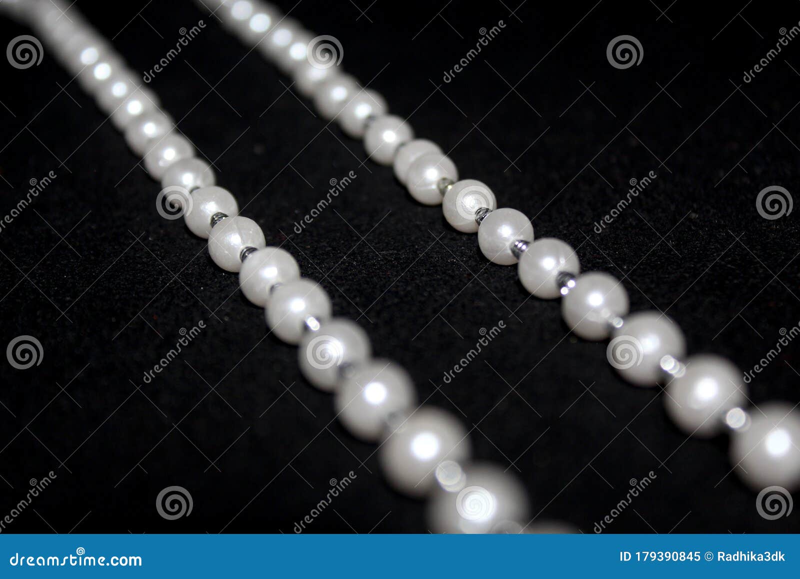Row of Pearl Strings Abstract Background Stock Image - Image of ...