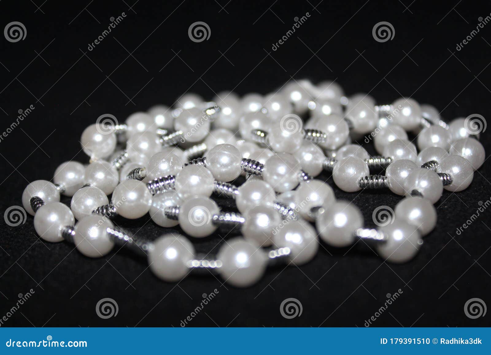Row of Pearl Strings Abstract Background Stock Photo - Image of ...
