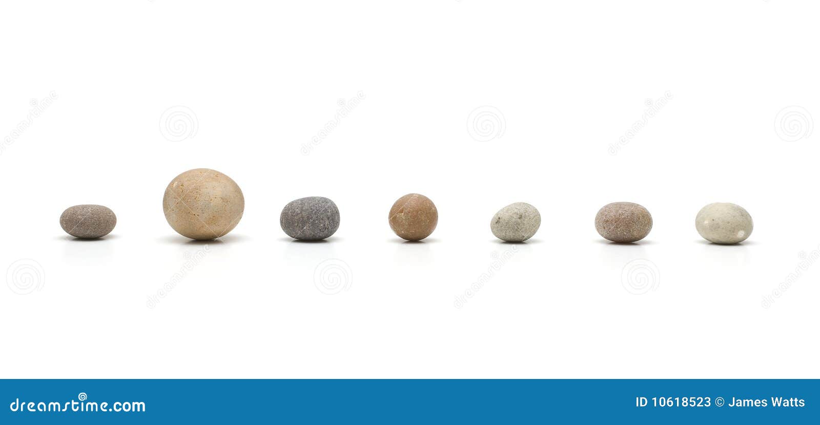 Row of pebbles stock image. Image of natural, peace, leader - 10618523