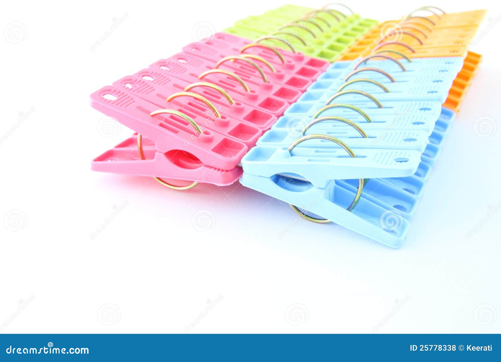 Row of Peg Package Focus Near Stock Photo - Image of package, green ...