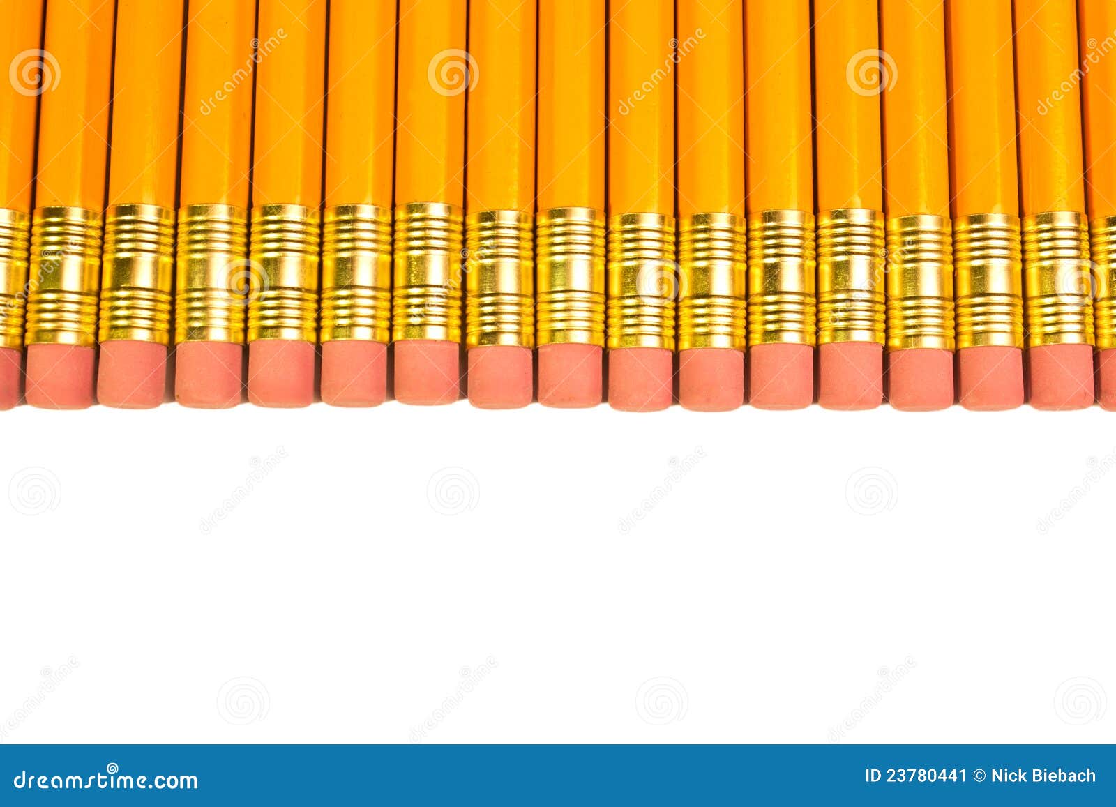 Row of pencils stock image. Image of unsharpened, wood - 23780441