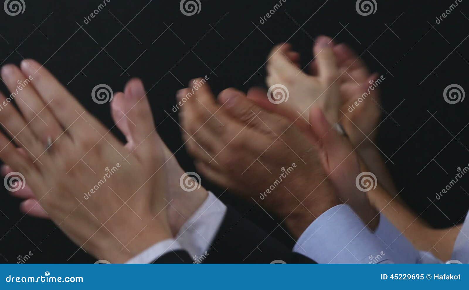 Row of People Clapping Hands Stock Video - Video of conceptual, group ...