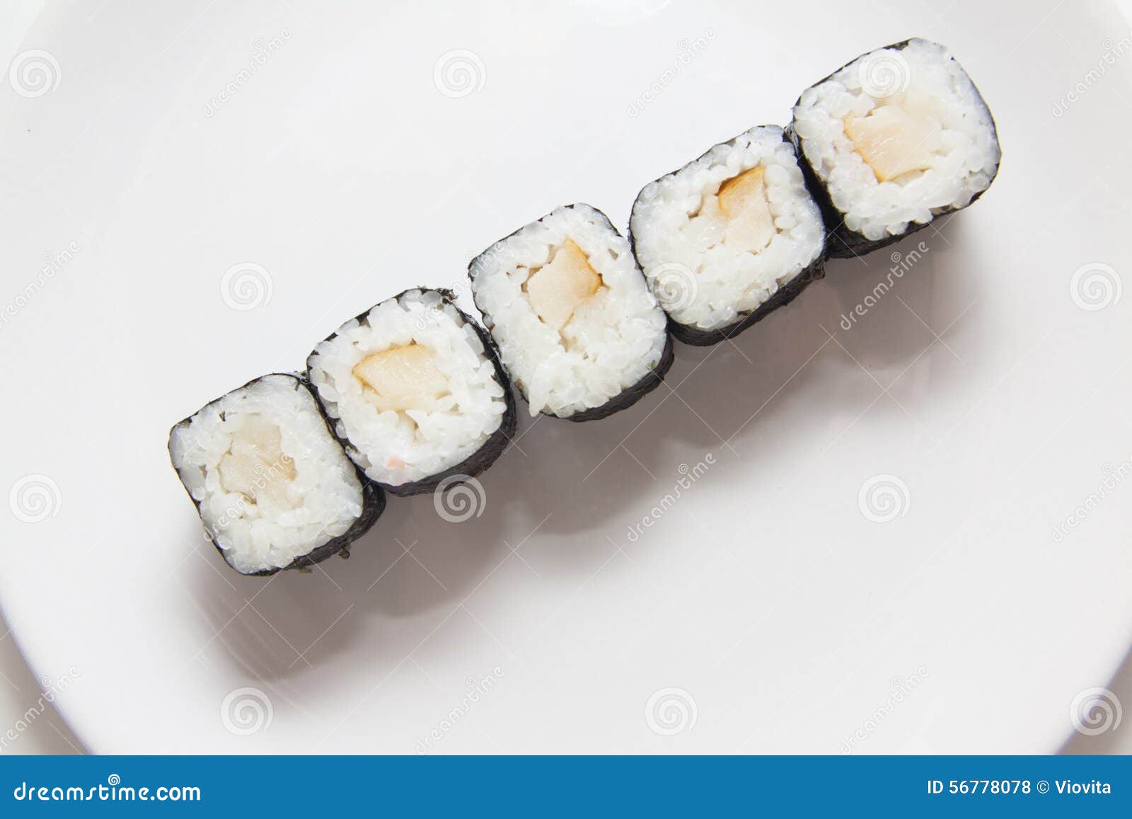 Row of perch rolls stock photo. Image of roll, japanese - 56778078