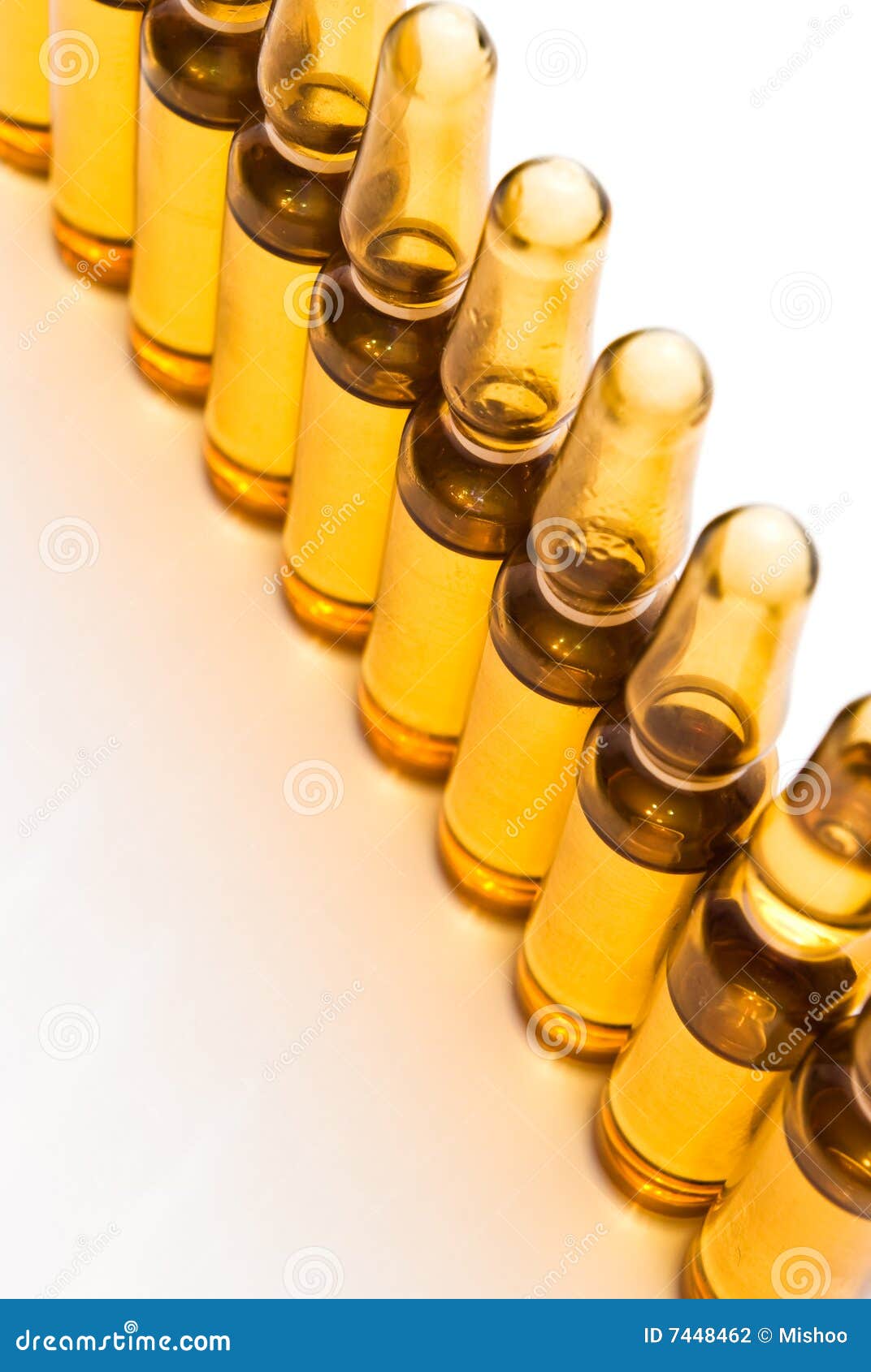 Row of phials stock photo. Image of research, transparent - 7448462