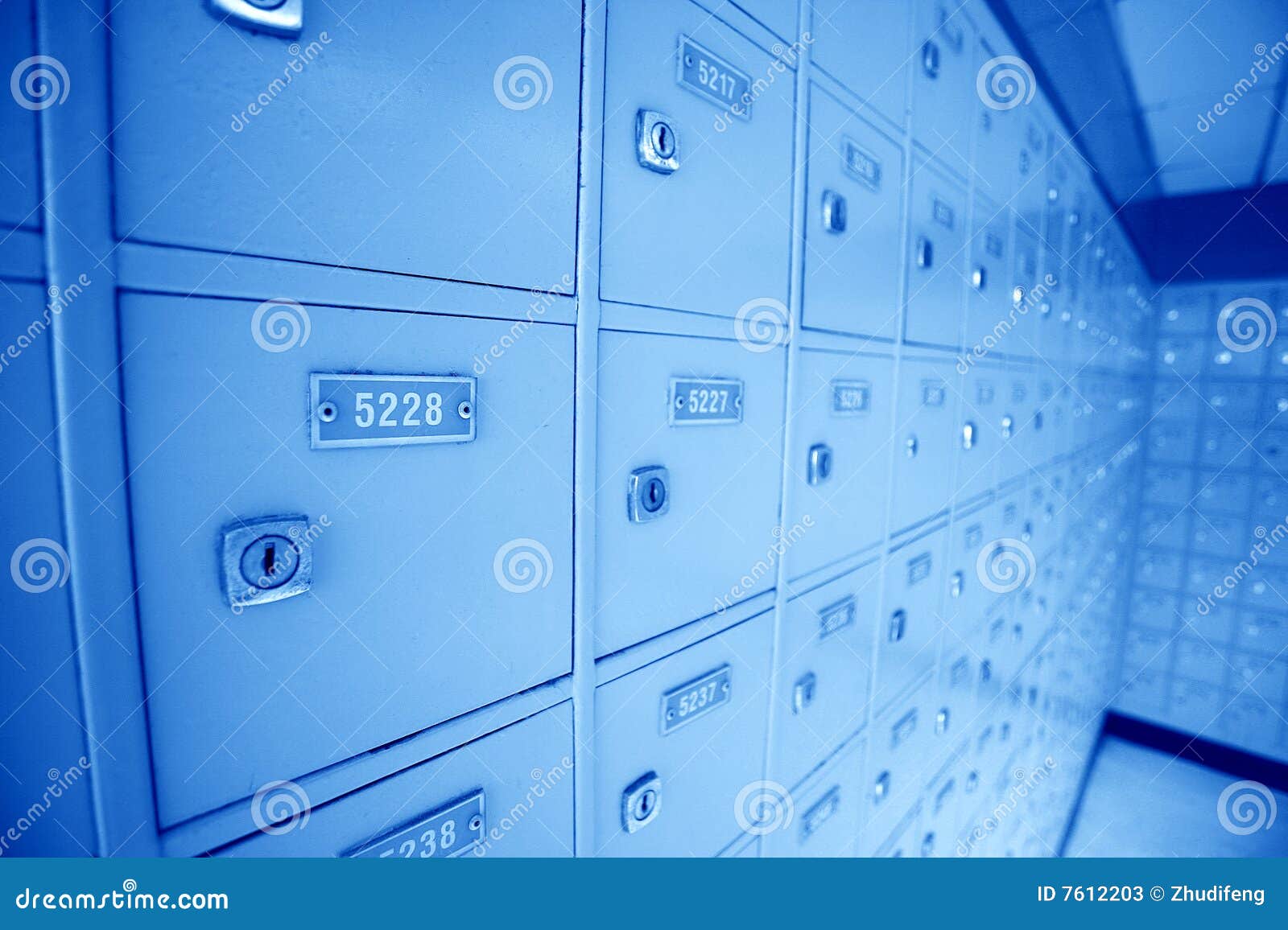 A Row of Post Office Boxes in a Post Office Stock Image - Image of ...