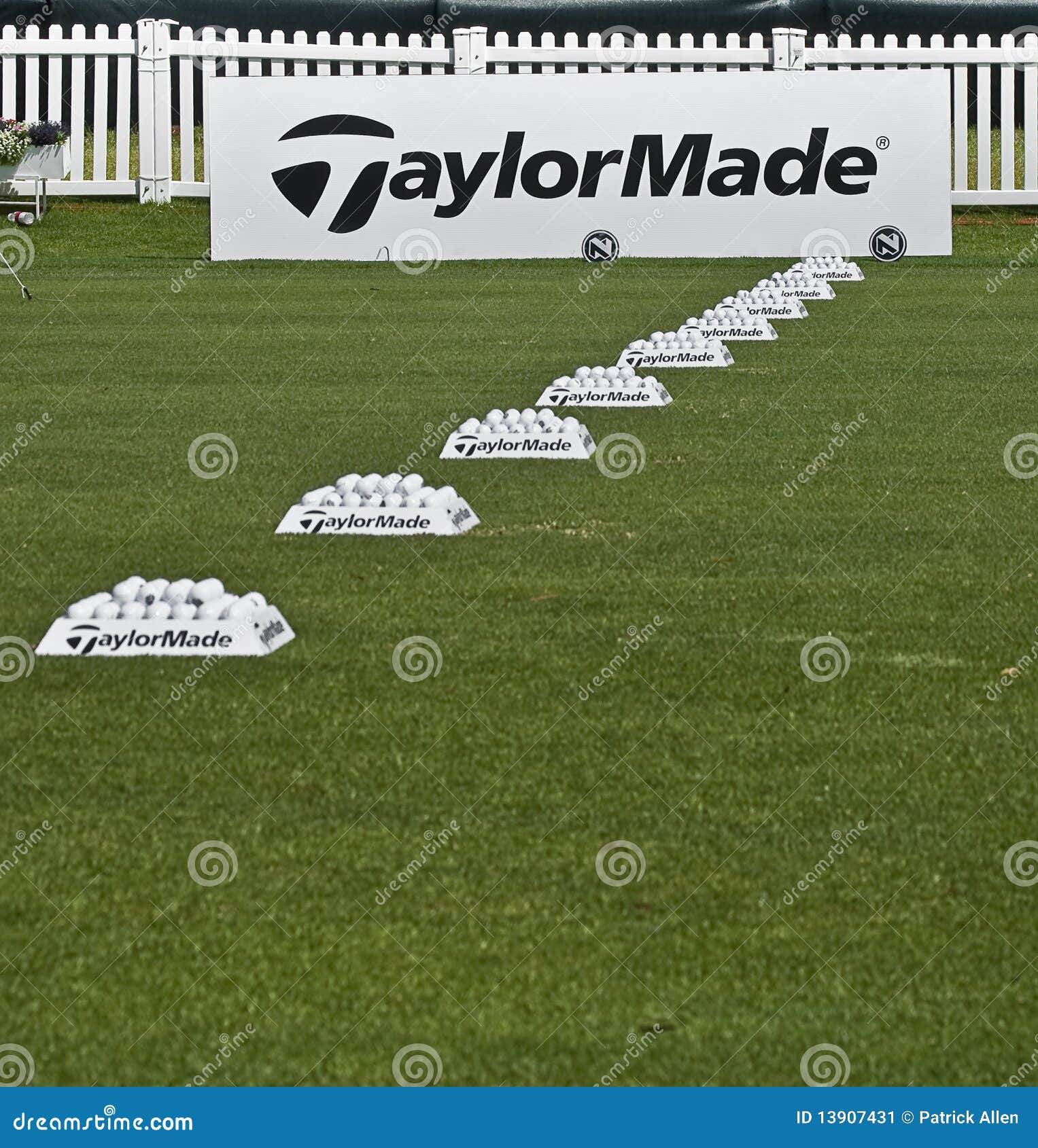 Row of Practice Balls - Taylormade Editorial Photo - Image of play ...