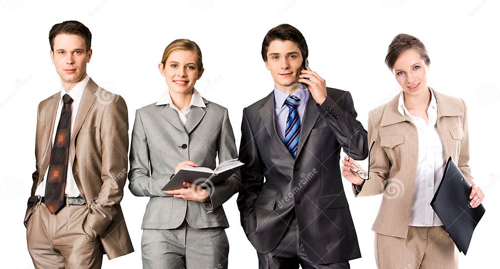 Row of professionals stock photo. Image of fashion, dressed - 15417264