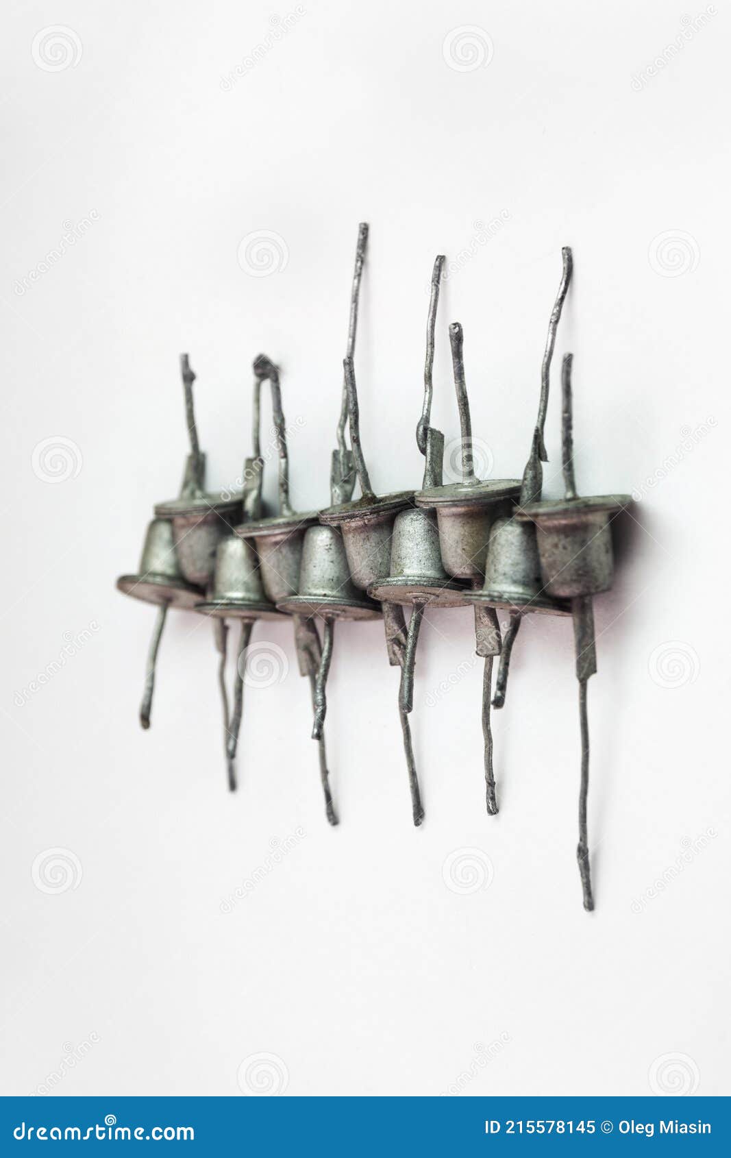 Rectifier Diodes Heap. Vintage Electronic Components Of Old Circuits ...