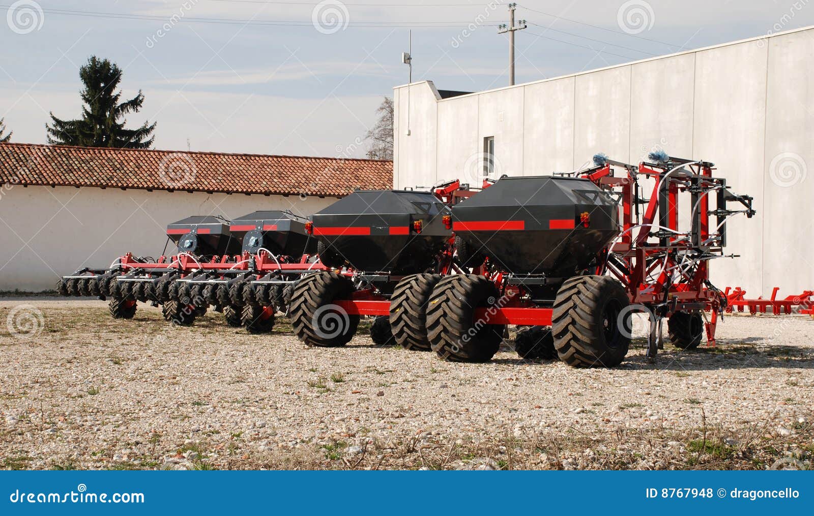 Row of Seeders stock photo. Image of seeder, farming, equipment - 8767948