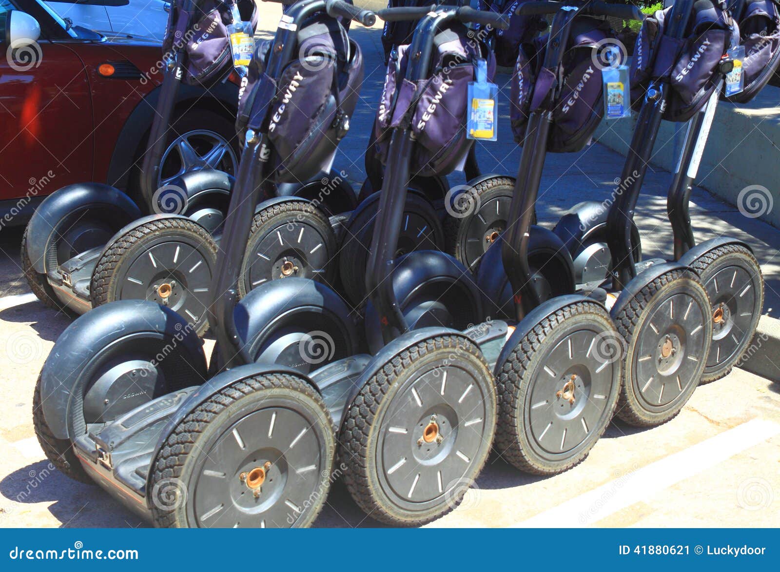 Row of Segway editorial photo. Image of drive, balance - 41880621
