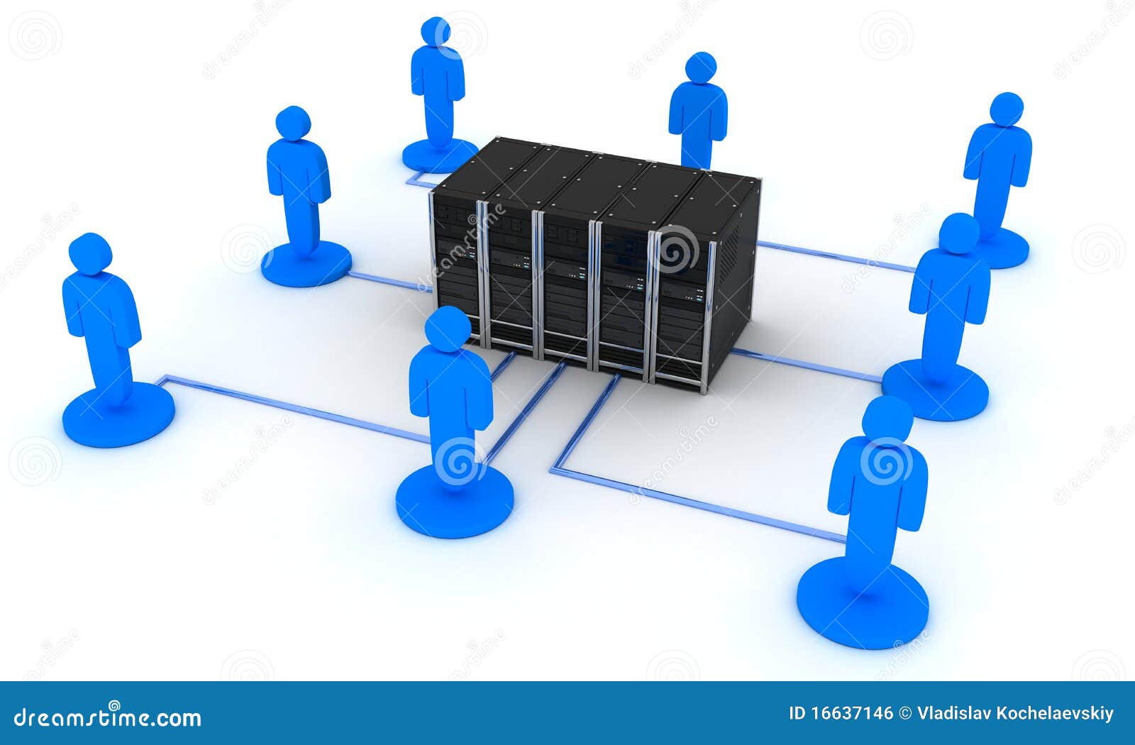 Row server and user stock illustration. Illustration of email - 16637146