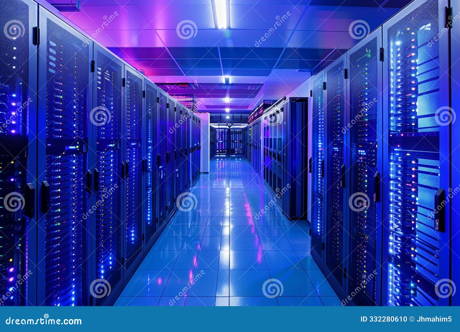 Server Room Interior stock photo. Image of interior - 332280610