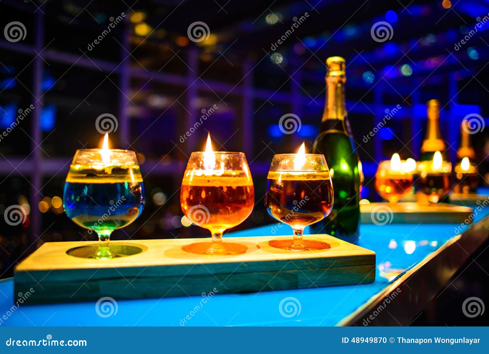 Row of shots on the bar stock photo. Image of brown, entertainment ...