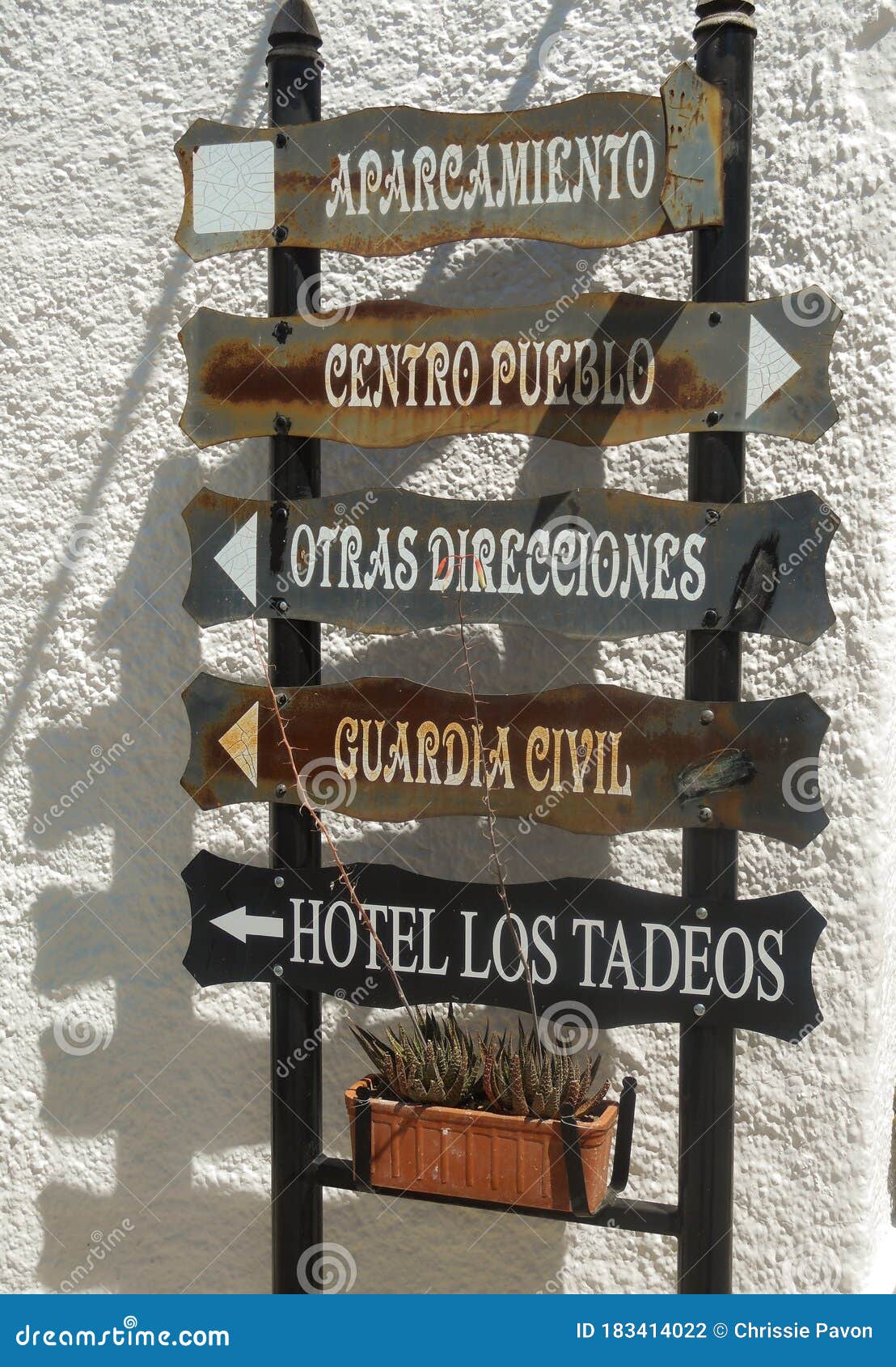 Row of Signs Showing Directions Editorial Photography - Image of road ...