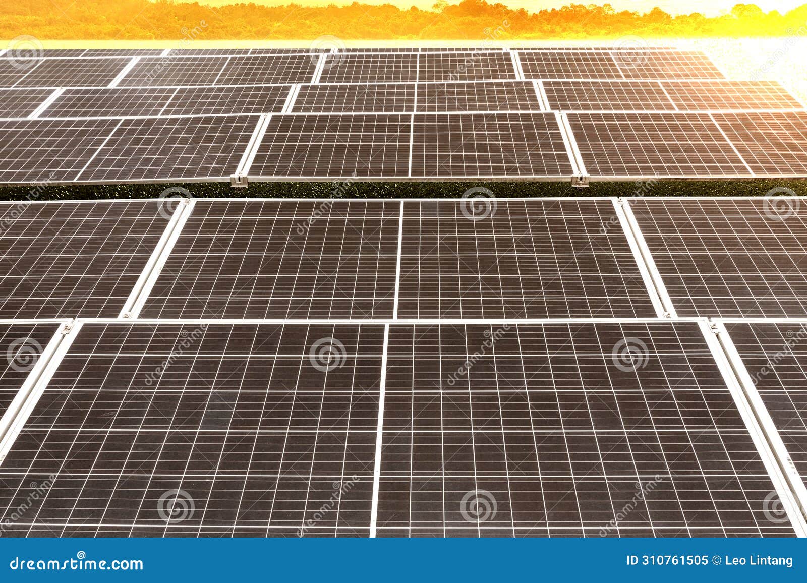 A row of solar cell panels stock image. Image of solar - 310761505