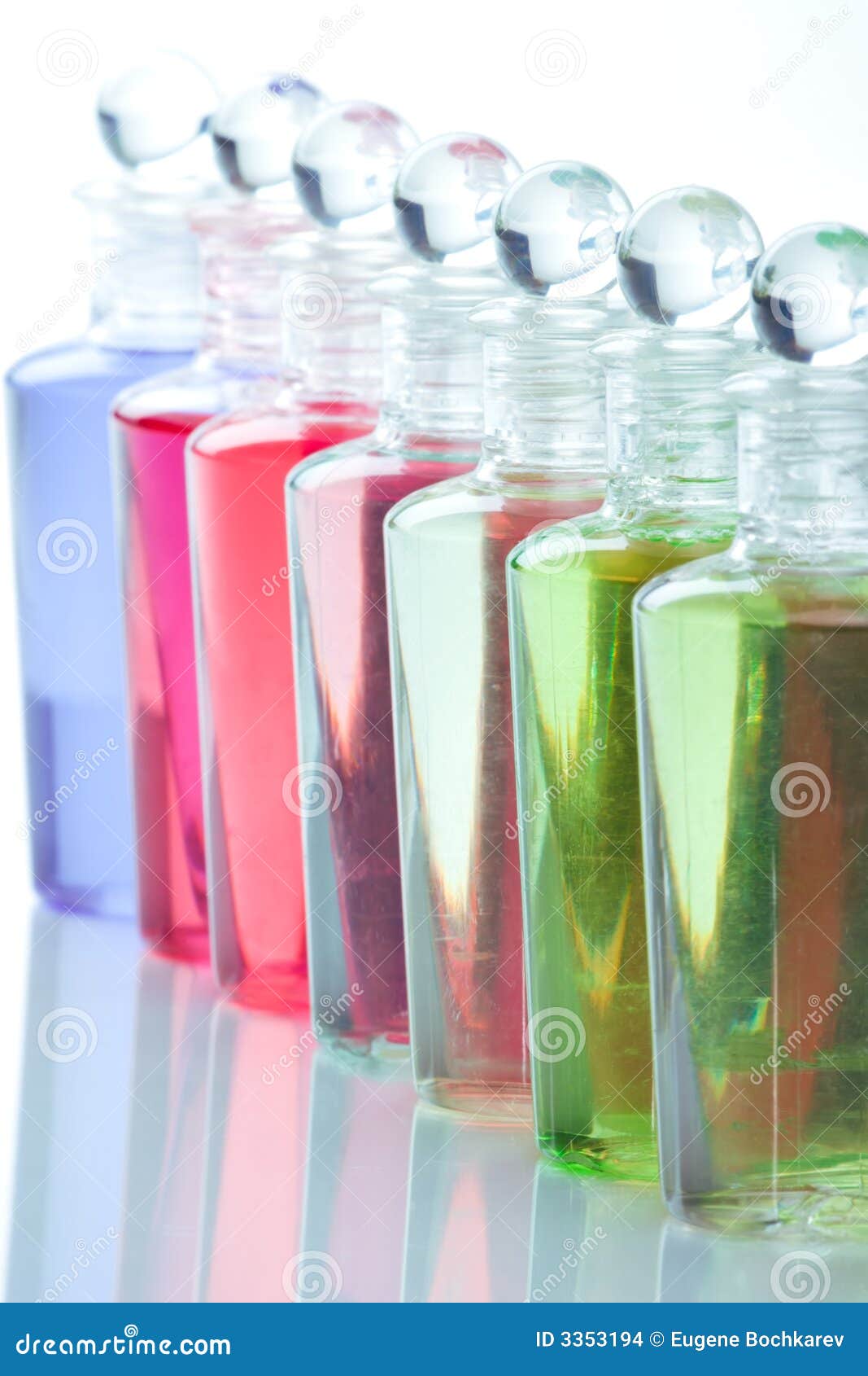 Row Of Spa Bottles Royalty-Free Stock Image | CartoonDealer.com #3353194