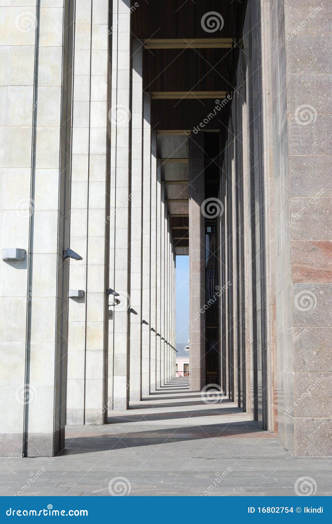 Row of Square Stone Columns Stock Photo - Image of marble, stand: 16802754
