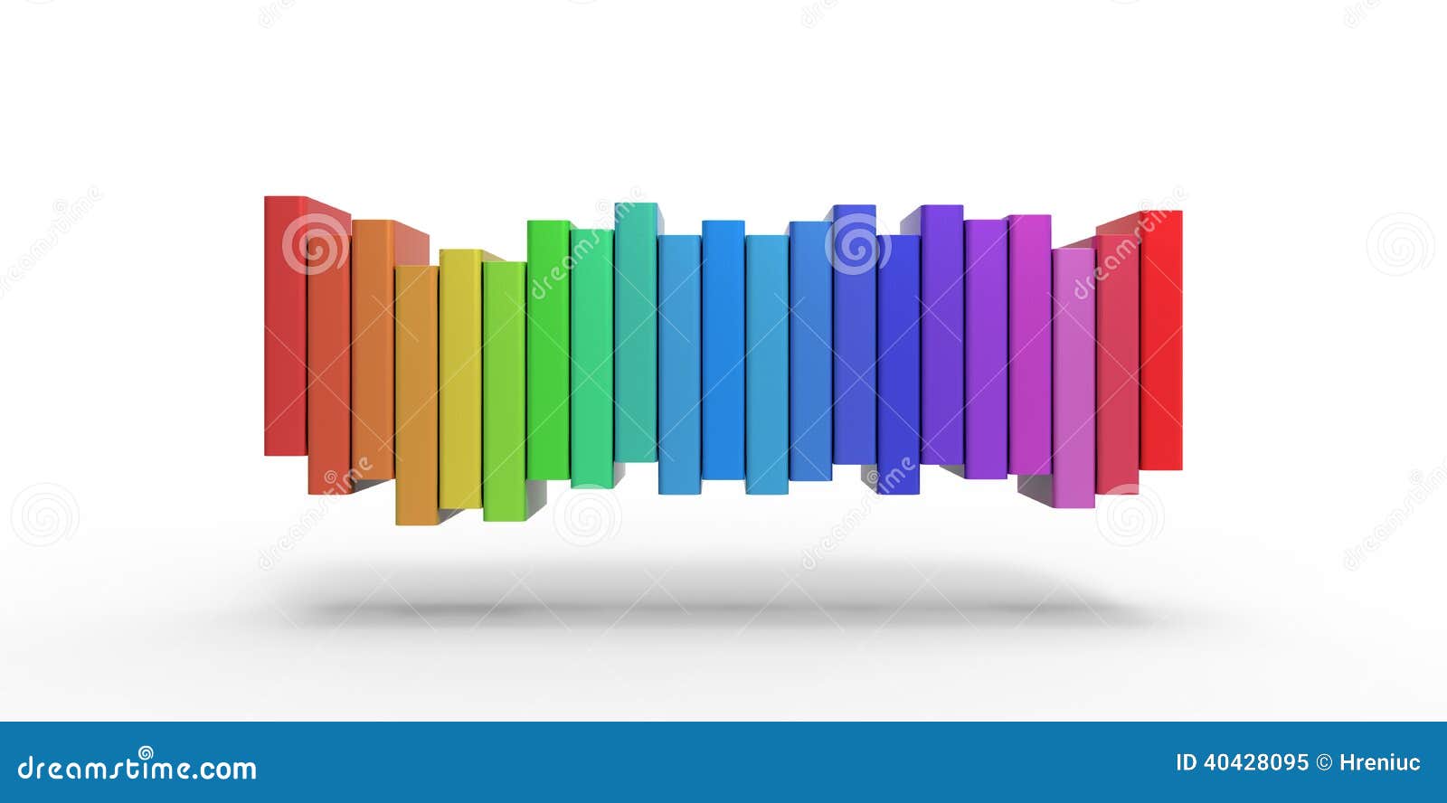 Row Stack Of Colorful Books On A Plain Background Stock Illustration ... Row Stack Of Colorful Books On A Plain Background Stock Illustration ...