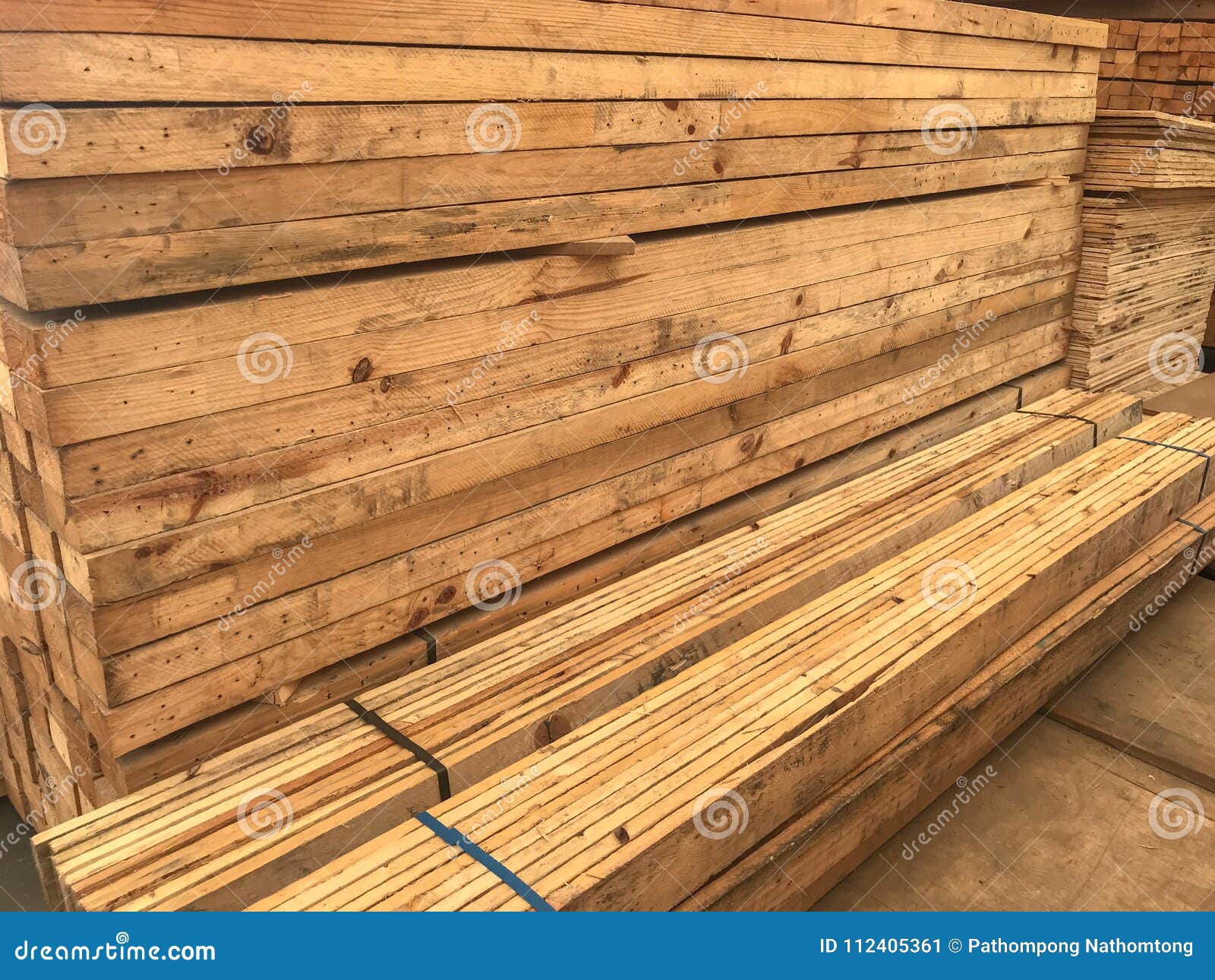 Stack of Wood in Storage Warehouse Stock Image - Image of mechanical ...