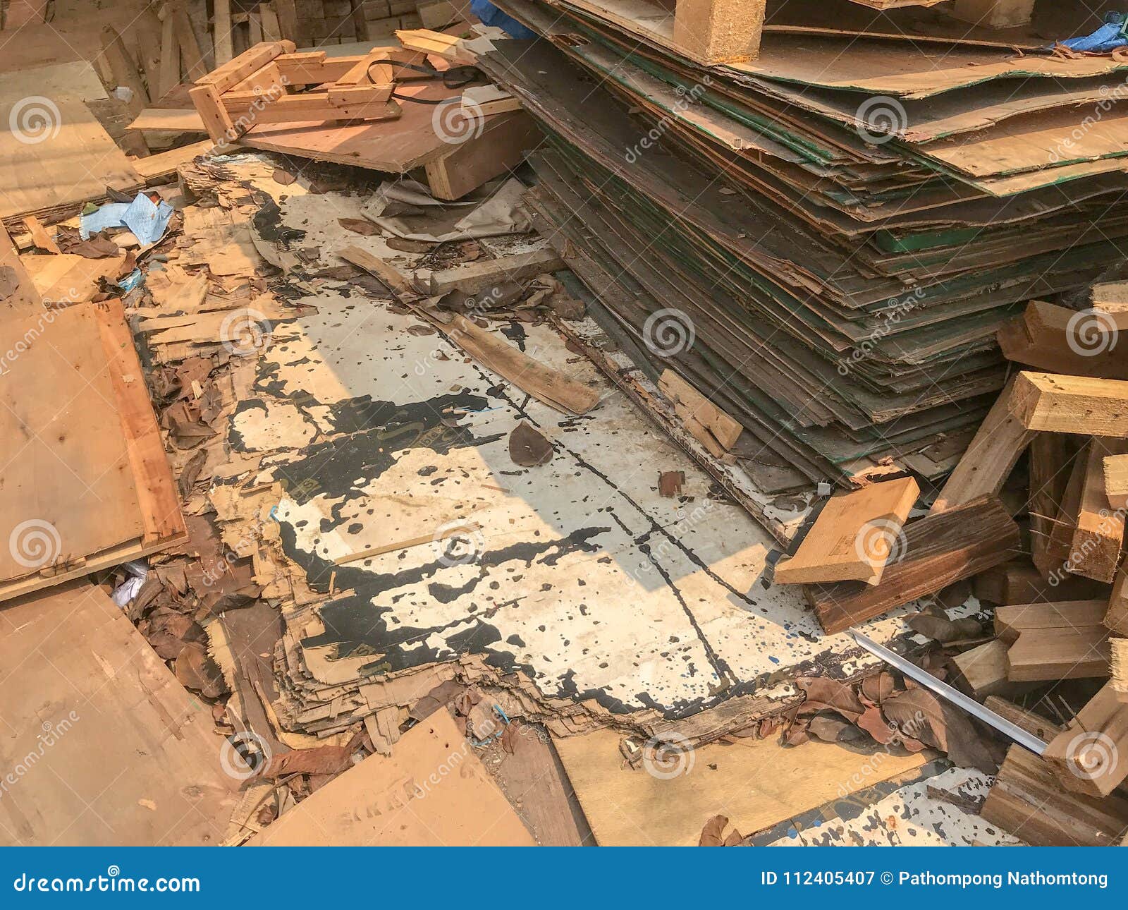 Stack of Wood in Storage Warehouse Stock Image - Image of plants ...