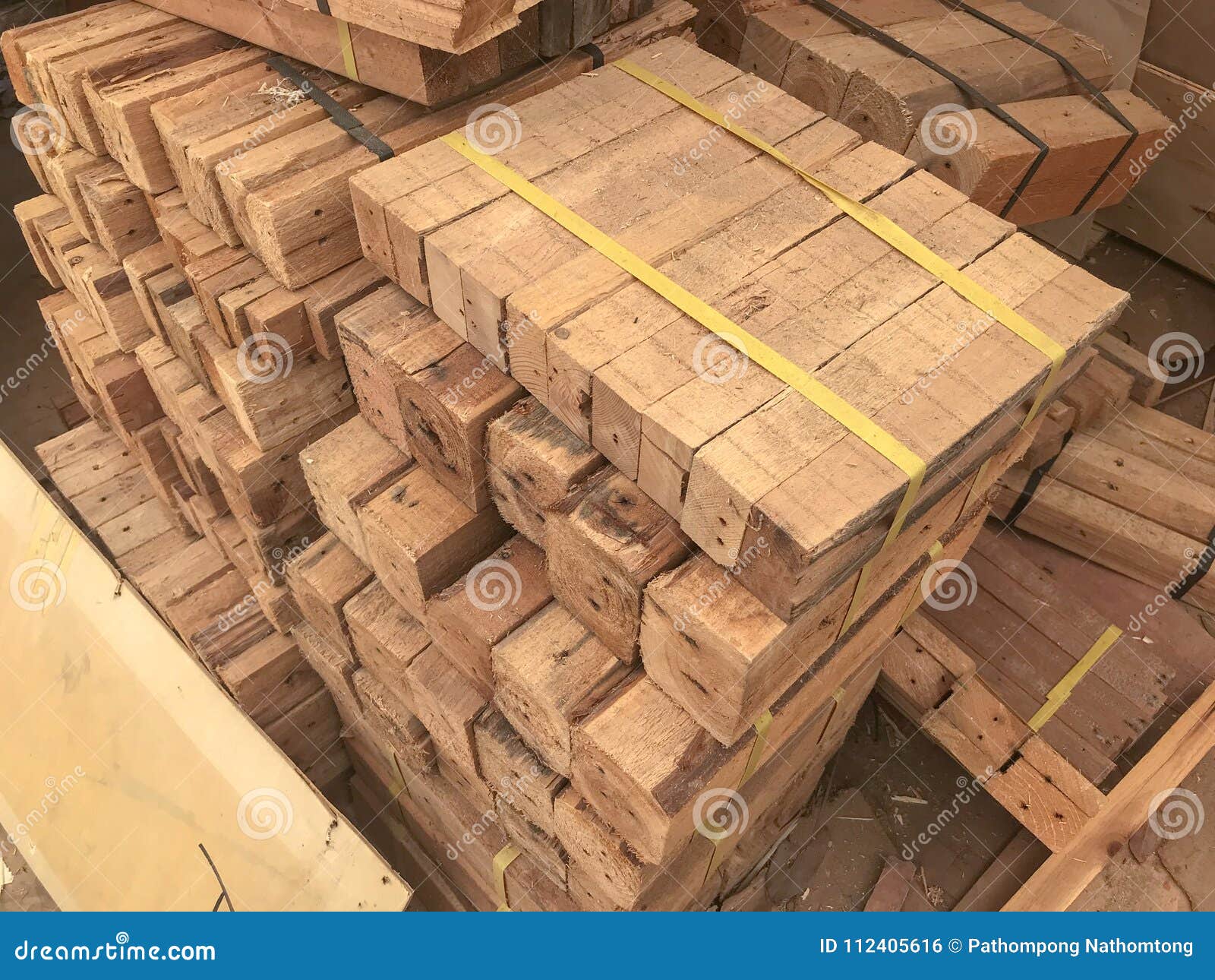 Stack of Wood in Storage Warehouse Stock Photo - Image of economy ...