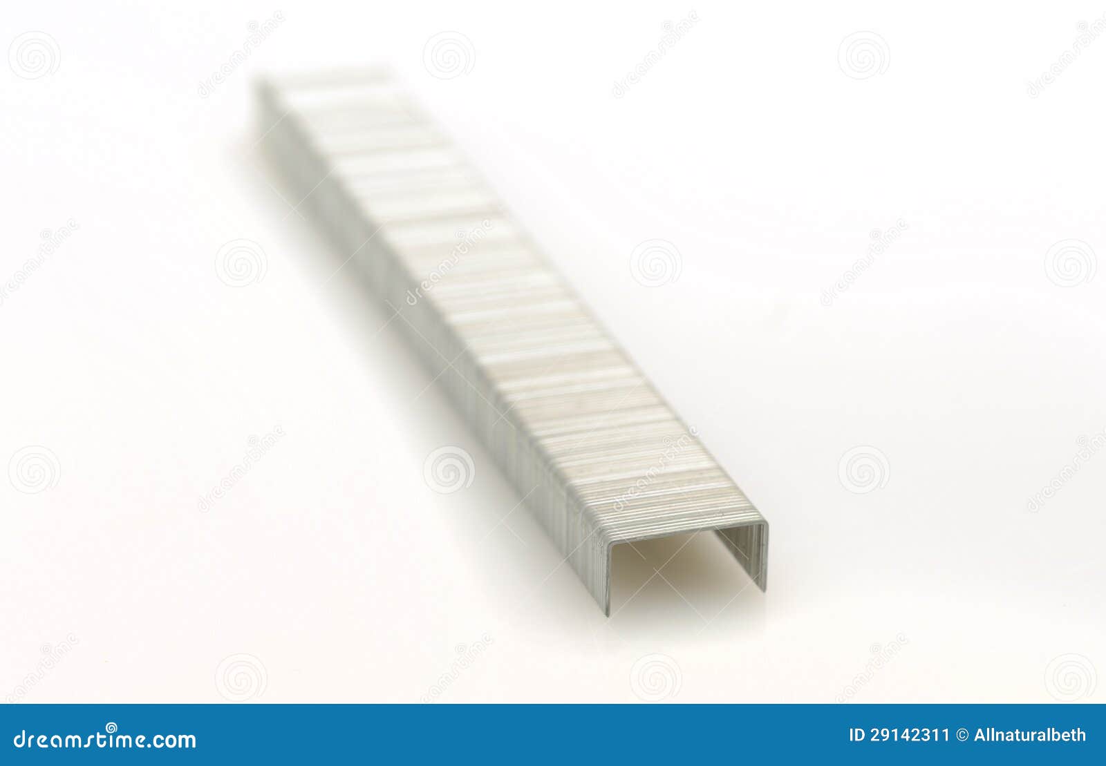 Row of staples stock image. Image of stapler, equipment - 29142311