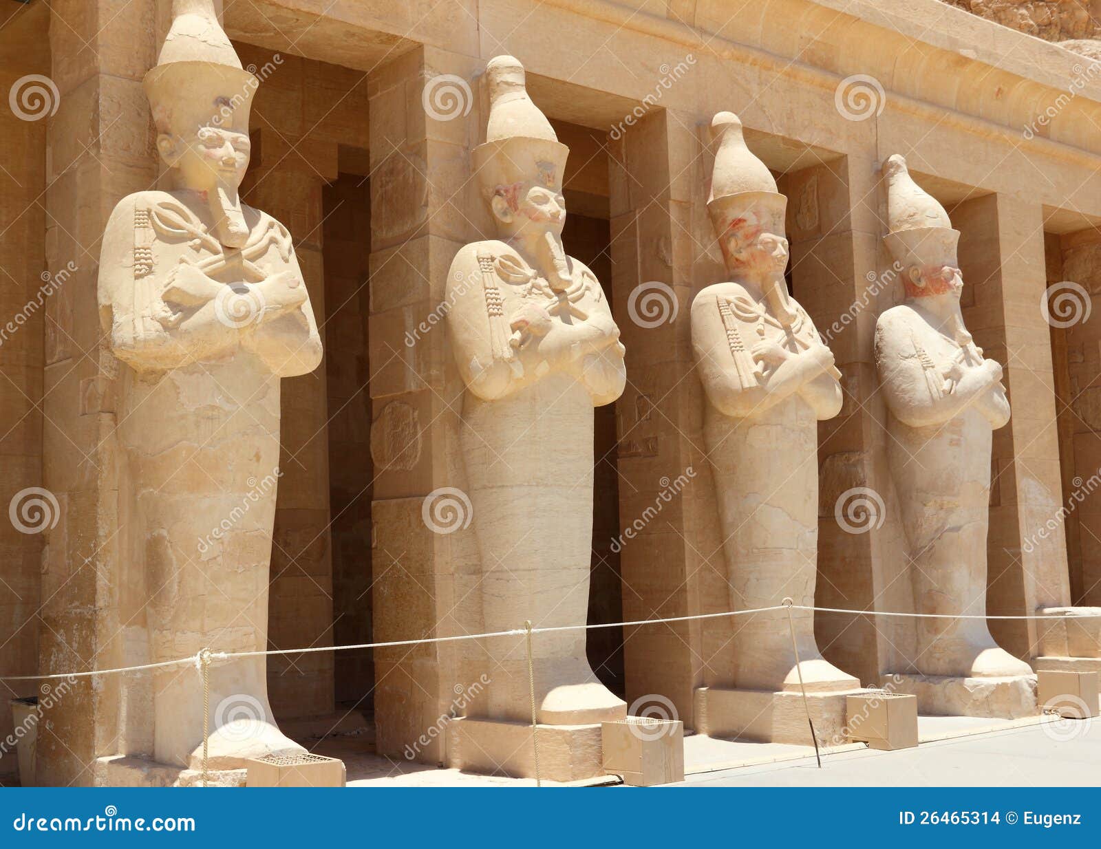 Statues Of Queen Hatshepsut In Luxor (Thebes), Egypt. Royalty-Free ...