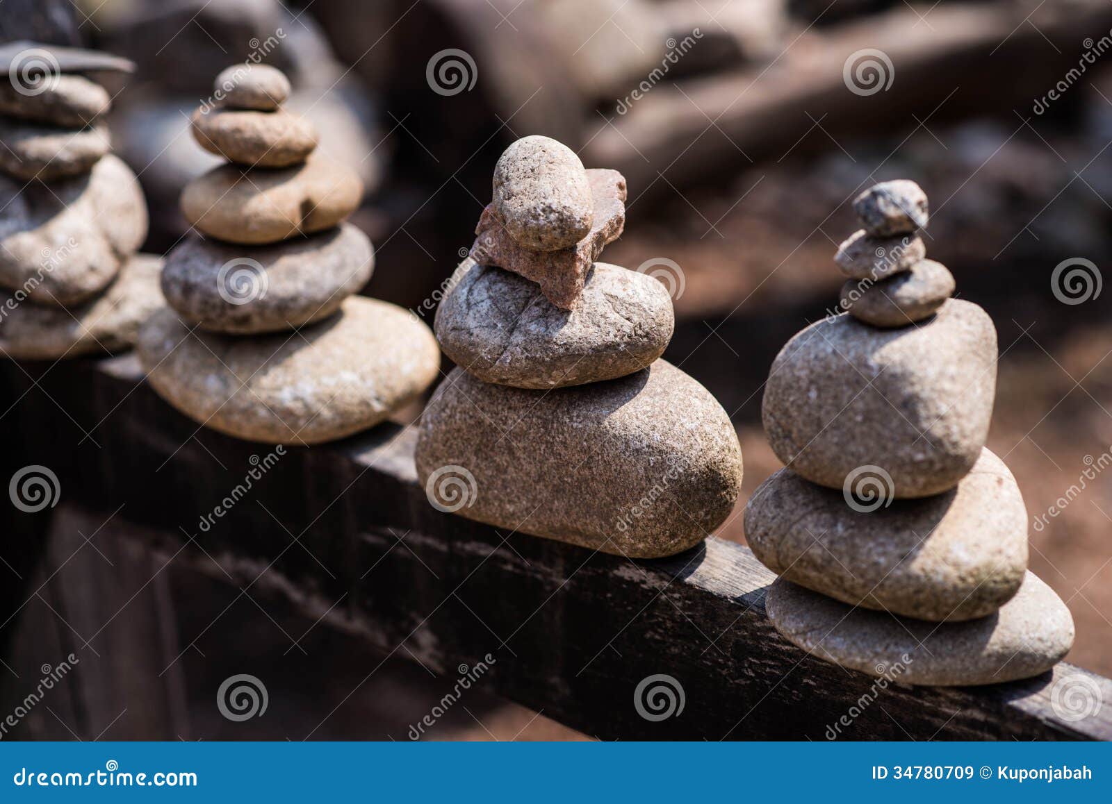 Row of stone stock image. Image of calm, focus, pyramid - 34780709