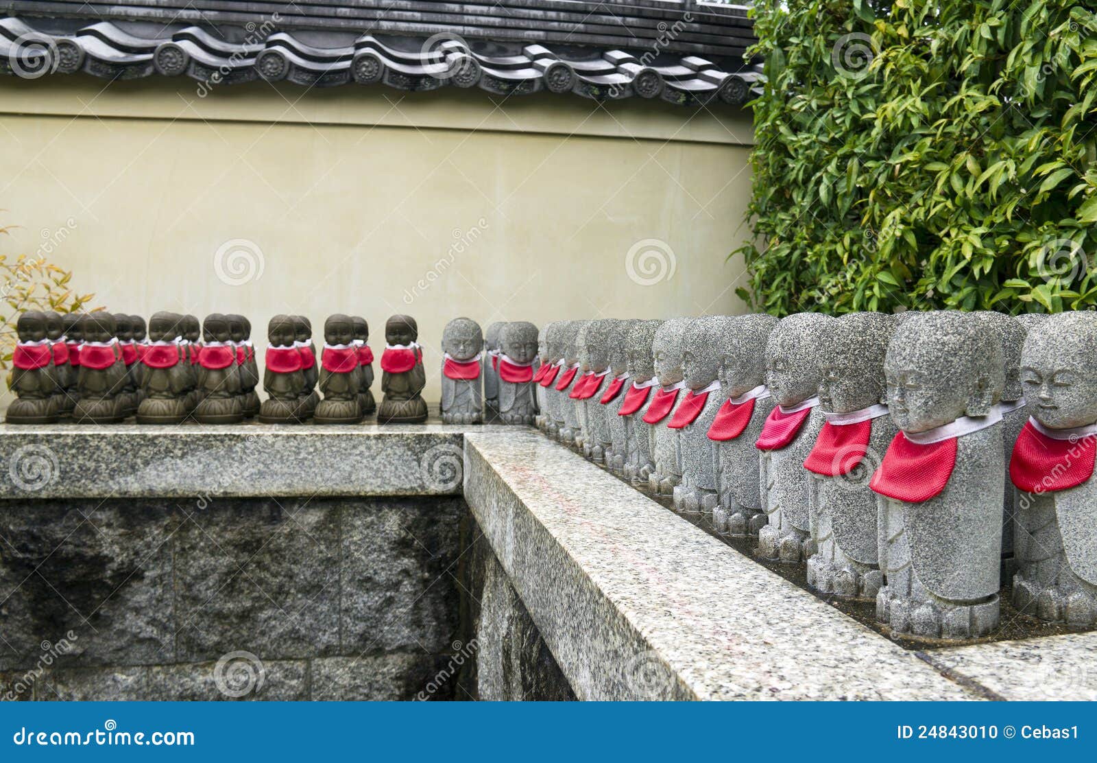Row of stone statues stock photo. Image of buddha, tradition - 24843010