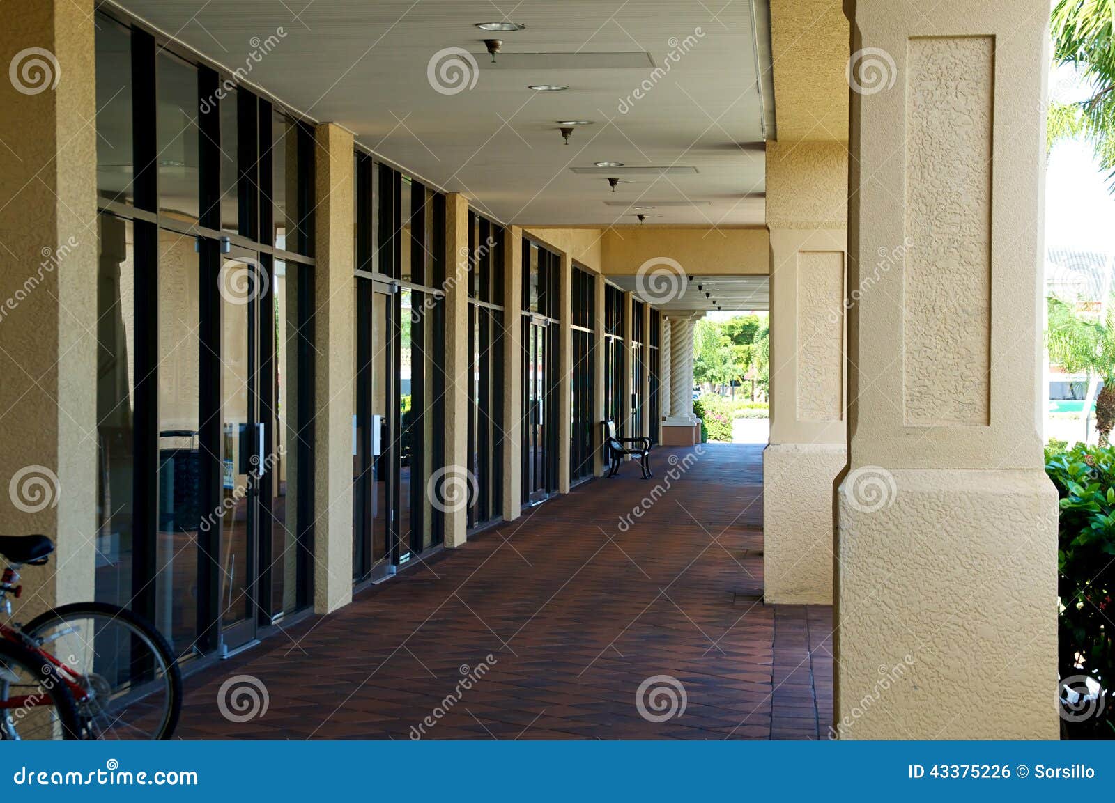 Row of Store Fronts in Florida Stock Photo - Image of stores, doors ...