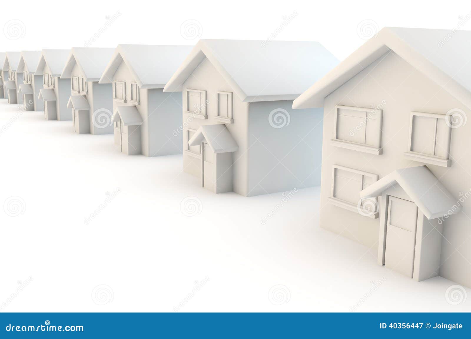 Identical Houses Row Stock Illustrations – 18 Identical Houses Row ...