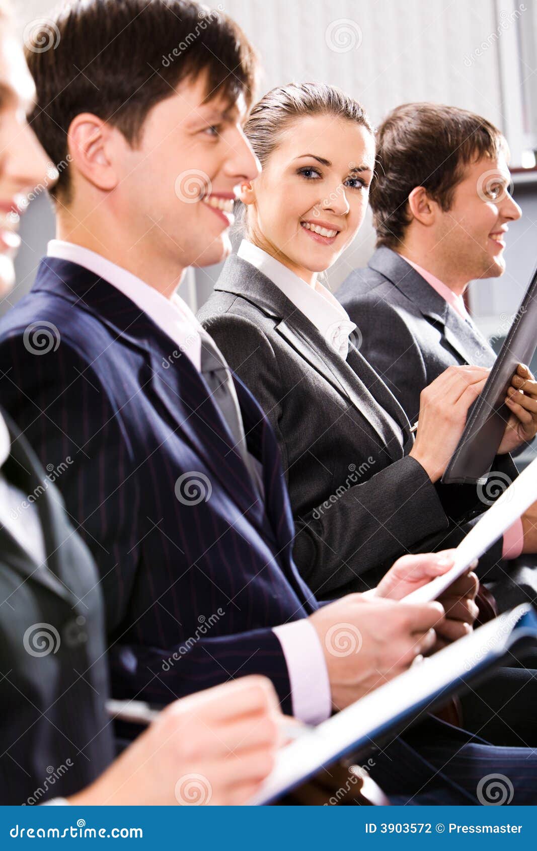 Row of students stock photo. Image of sitting, corporate - 3903572