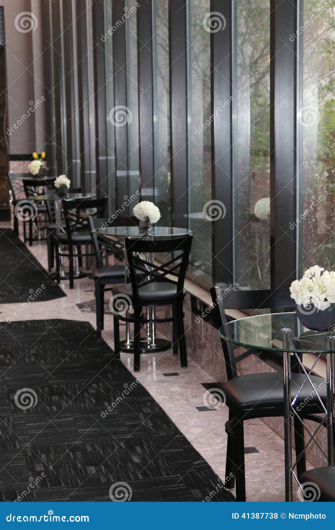 Row of Tables for Two stock photo. Image of style, indoor - 41387738