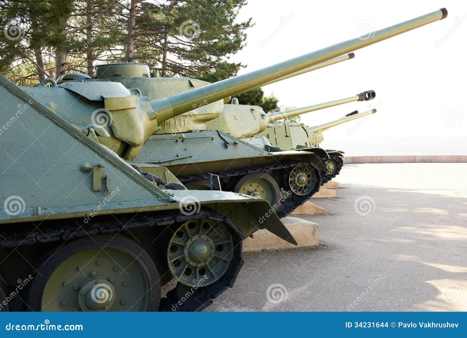 Row of tanks stock photo. Image of technology, protect - 34231644
