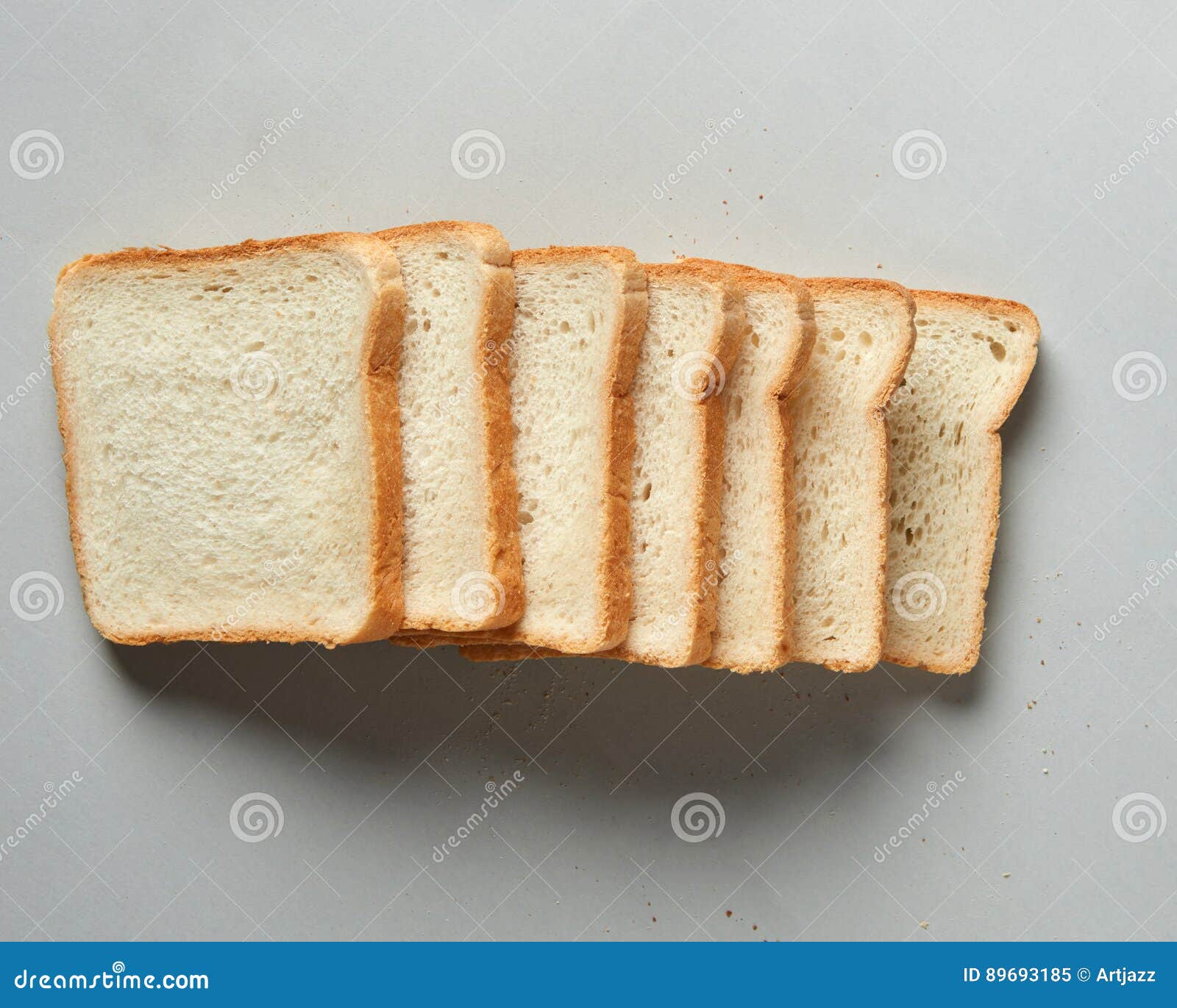 Row of toasts of bread stock image. Image of brown, bake - 89693185