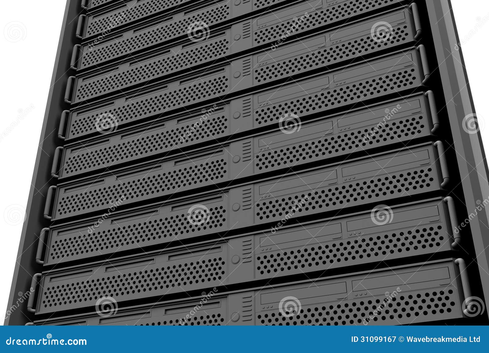 Row of tower servers stock image. Image of data, storage - 31099167