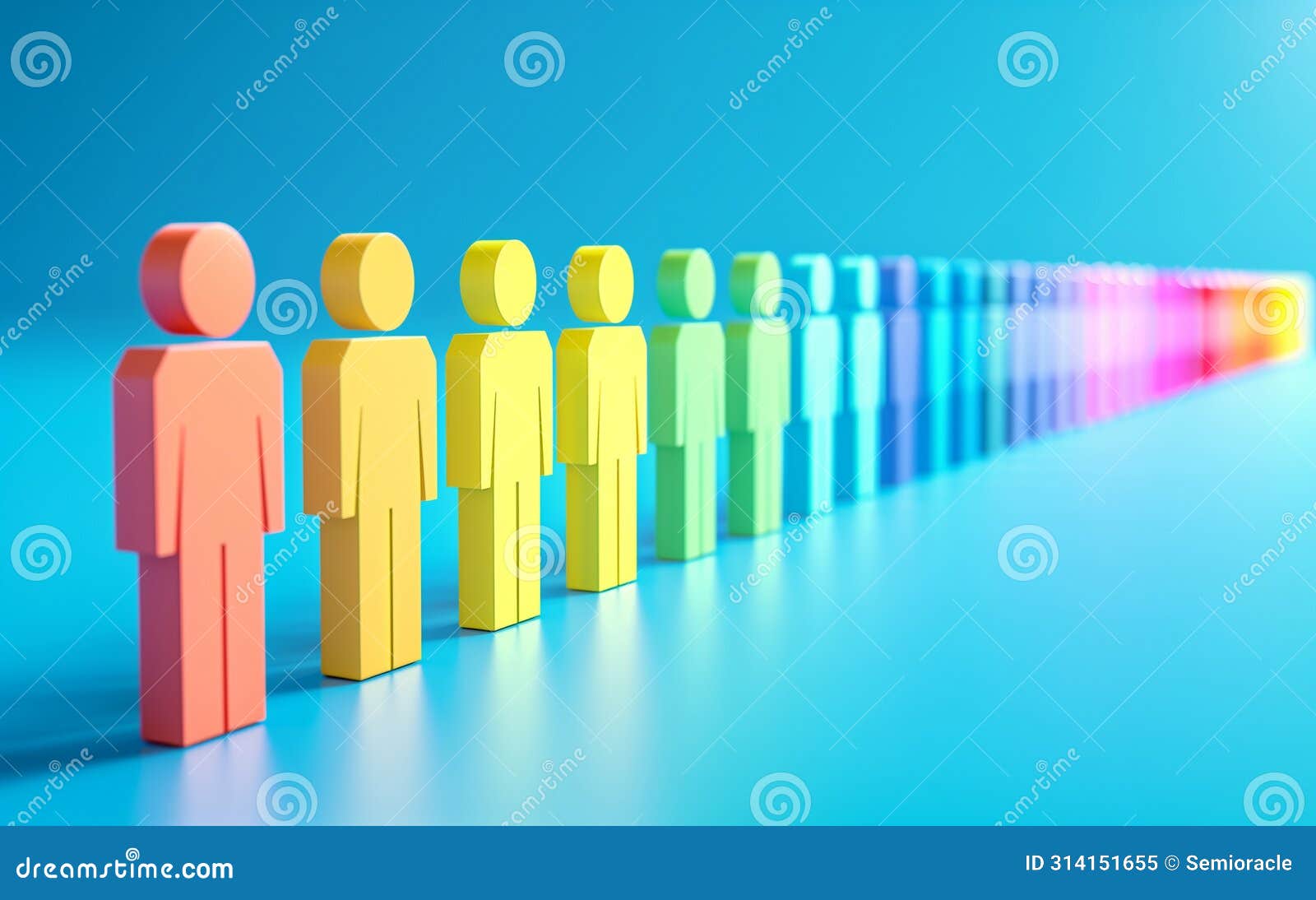 A Row of Toy People in Different Colors,DEI Strategy,Diversity, Equity ...